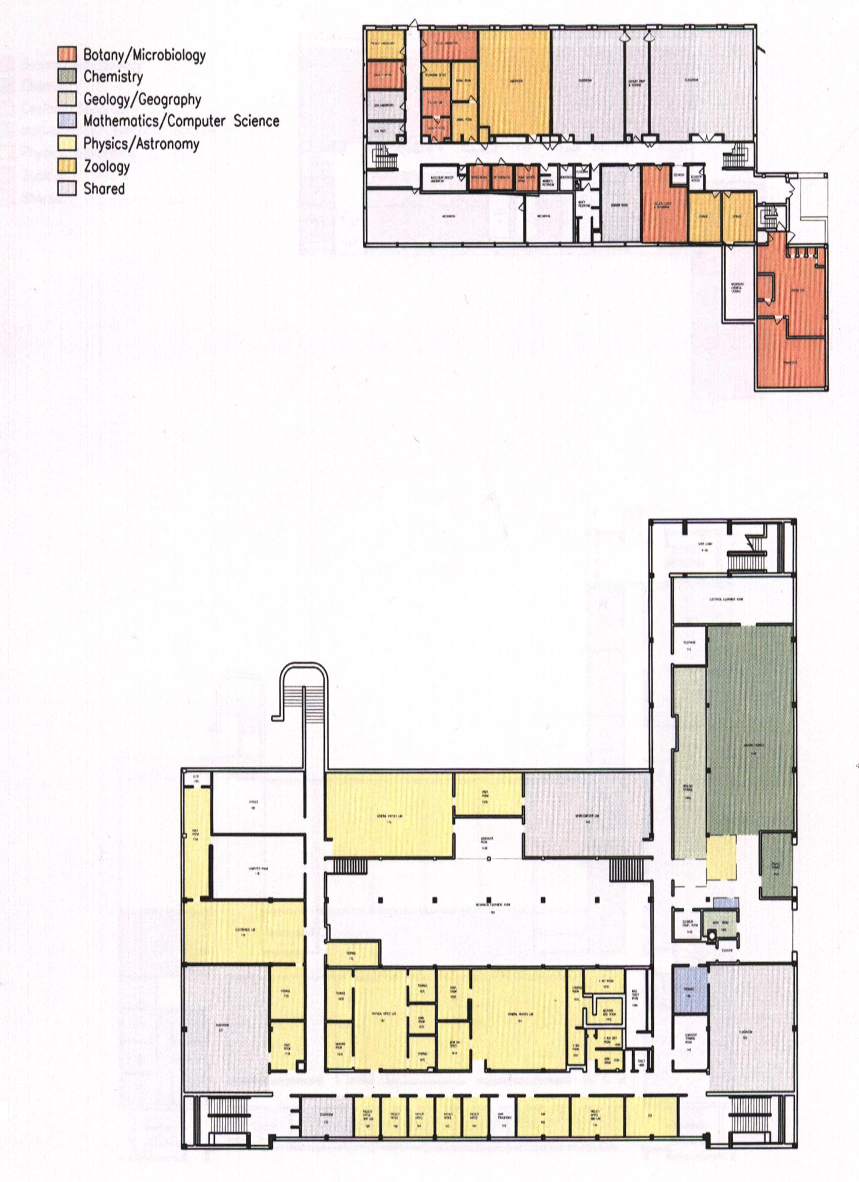 Maps of Phys. & Astro. Dept.